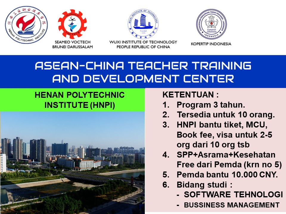 Syarat Pendaftaran Beasiswa D3 Henan Polytechnic University ...